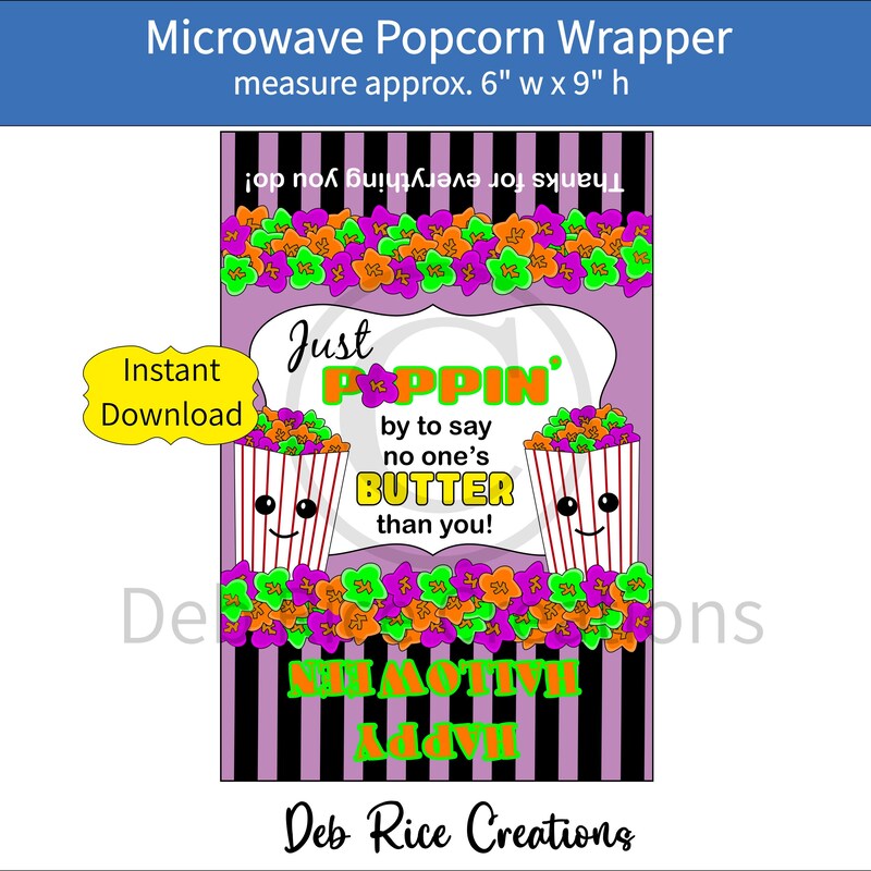 Printable Popcorn - Etsy