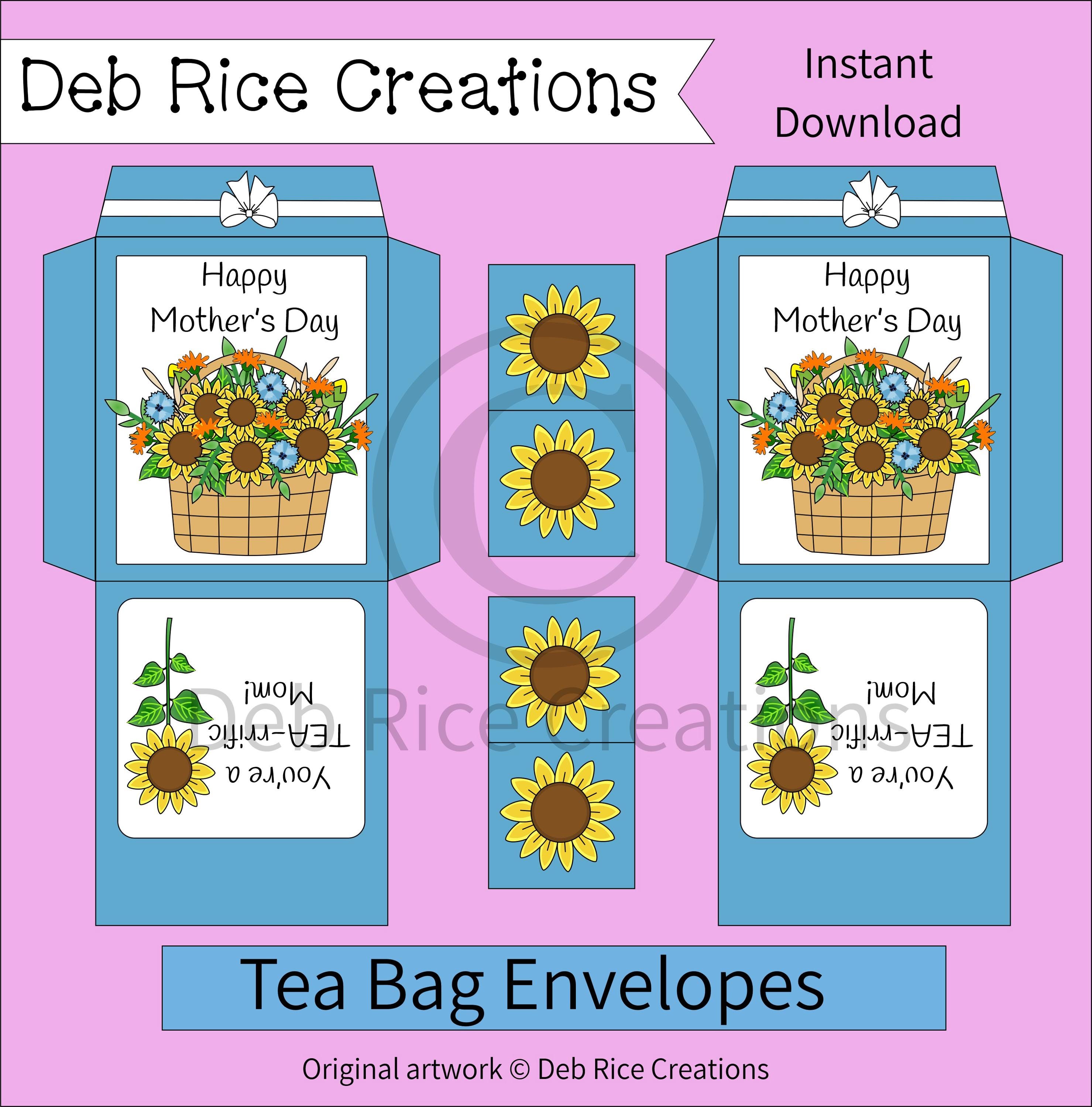 Happy Mother's Day Tea-rrific Mom Printable Tea Bag Envelopes Party ...