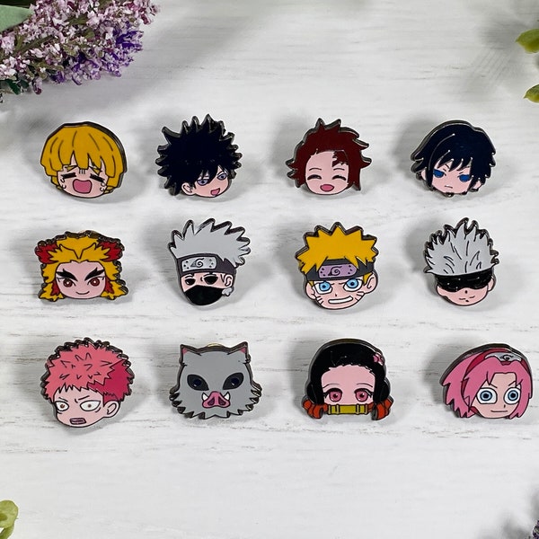 Anime Enamel Pins - Etsy