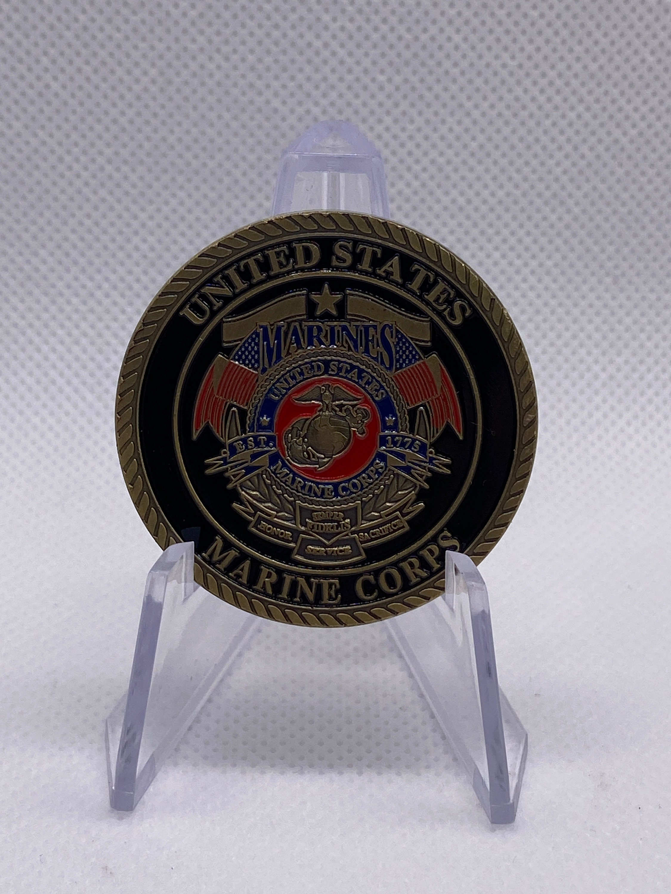 U.S. Marine Corps Military Challenge Coin - Etsy