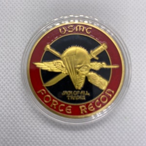 U.S. Marine Corps Military Force Recon Challenge Coin - Etsy