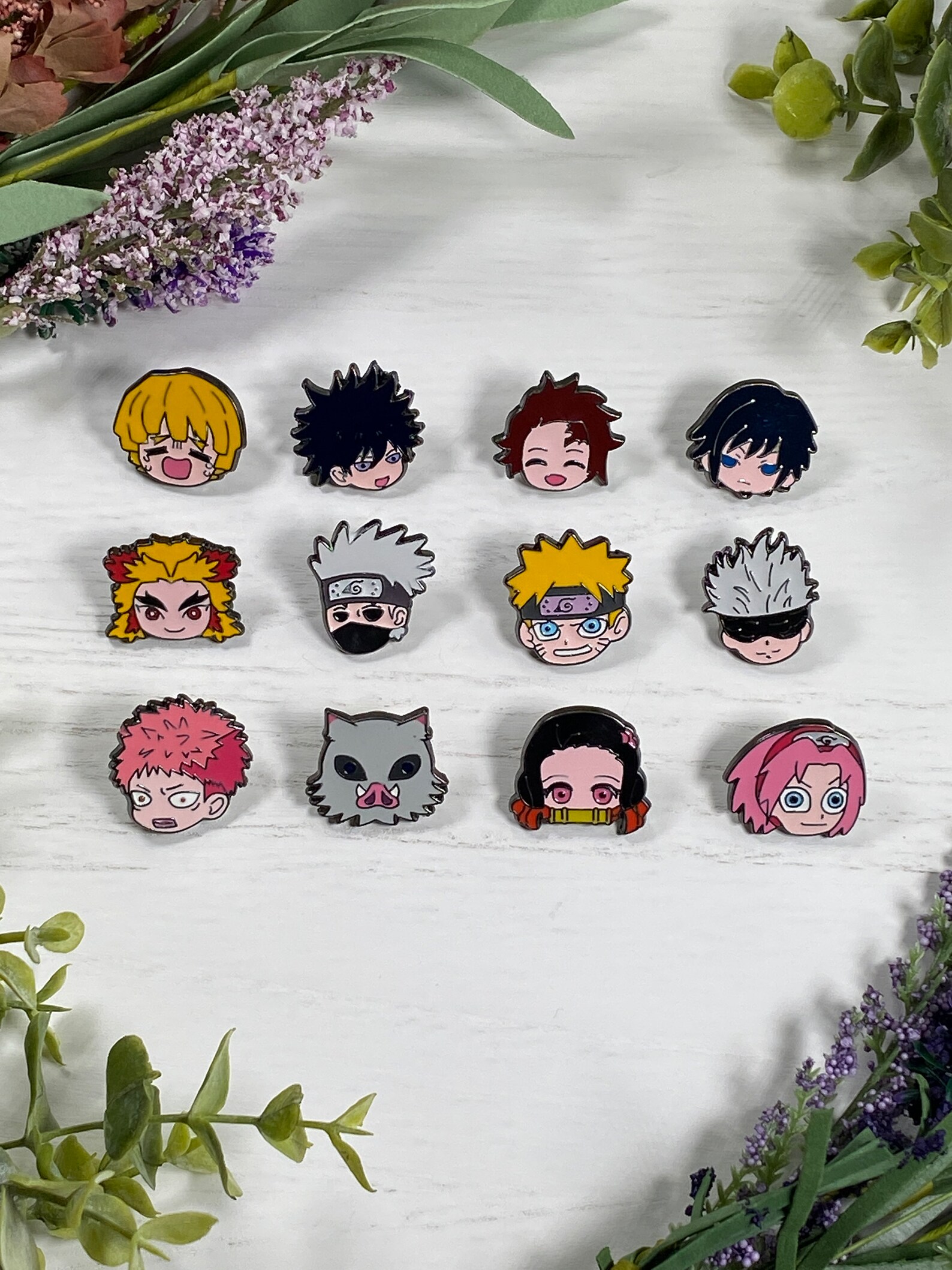 Demon Chibi Anime Enamel Pins Brooch Lapel for Backpack or - Etsy