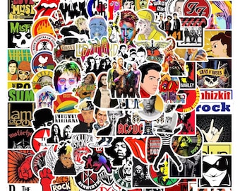 Metal Rock Stickers - Etsy