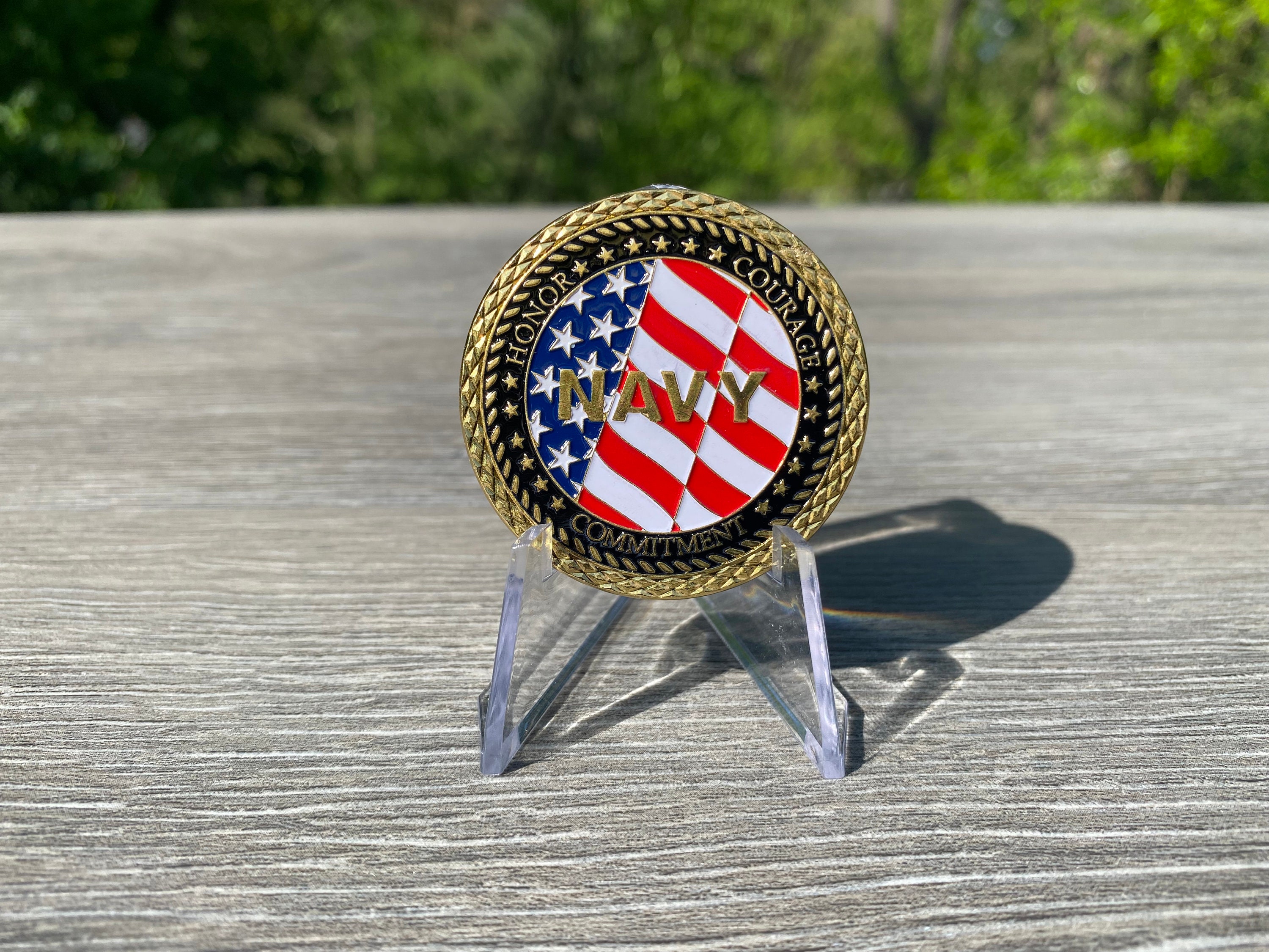 United States Navy Veteran Retired Challenge Coin - Etsy