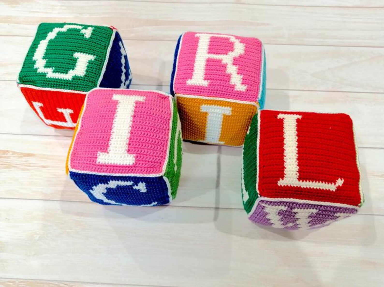 Alphabet Baby Blocks (A to Z) Crochet PDF Pattern (english_us Terms ...