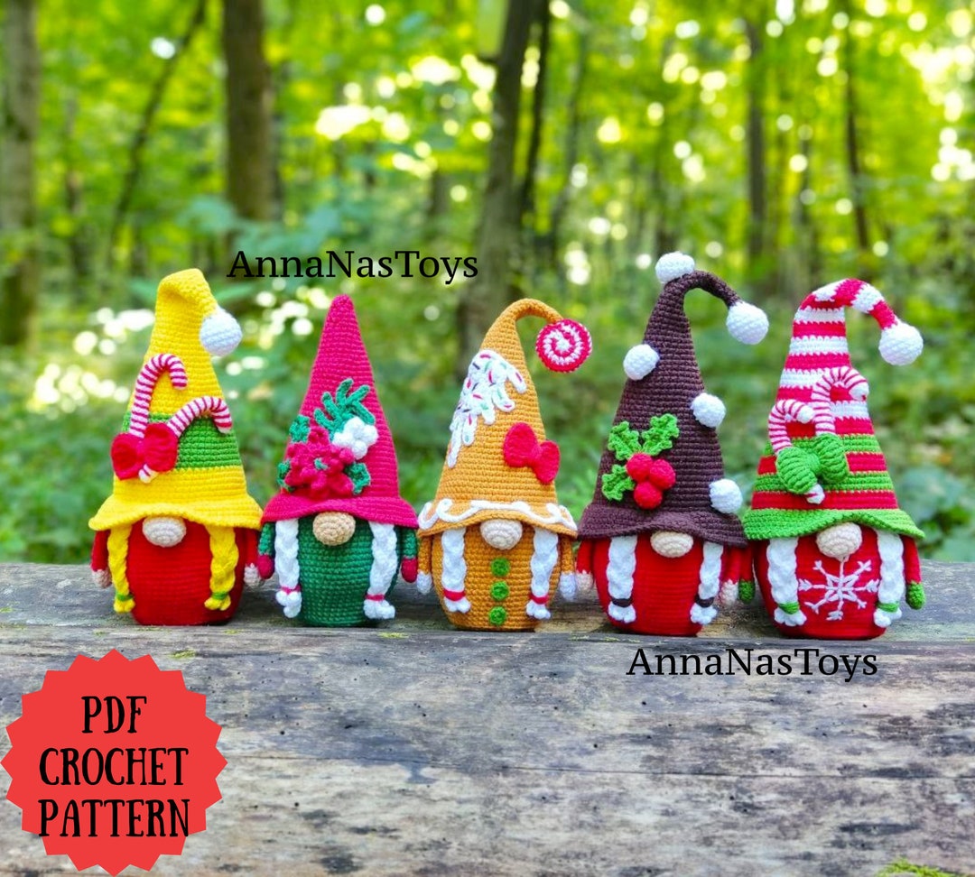 Christmas Gnomes, Gingerbread Gnomegirl and Gnome Cocoagirl,crochet ...