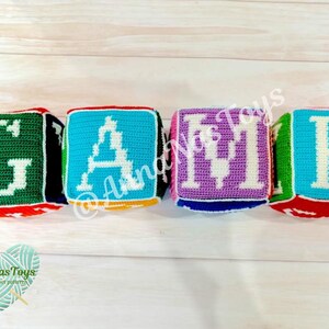 Alphabet Baby Blocks A to Z Crochet PDF Pattern english_us - Etsy