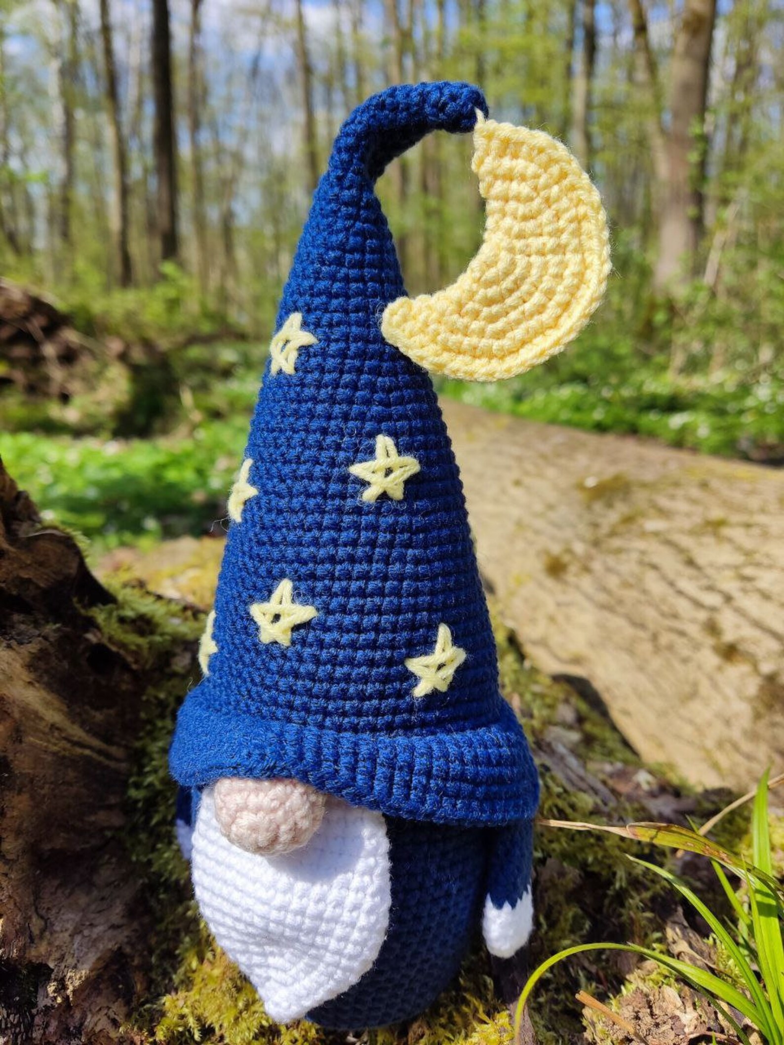 Gnome Moon Crochet Gnome Amigurumi Pattern Gnome With Moon - Etsy