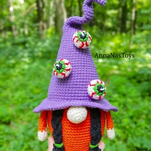 Gnome Ghost, Mummy Gnome and Witch With an Eye, Halloween Decor ...
