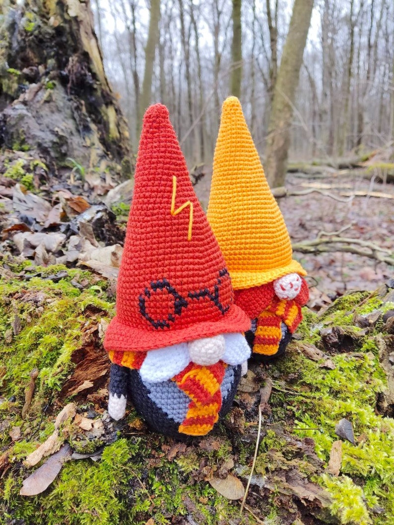 Gnomes Harry and Ron Crochet Gnome Amigurumi Pattern Fairy - Etsy