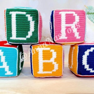 Alphabet Baby Blocks A to Z Crochet PDF Pattern english_us - Etsy