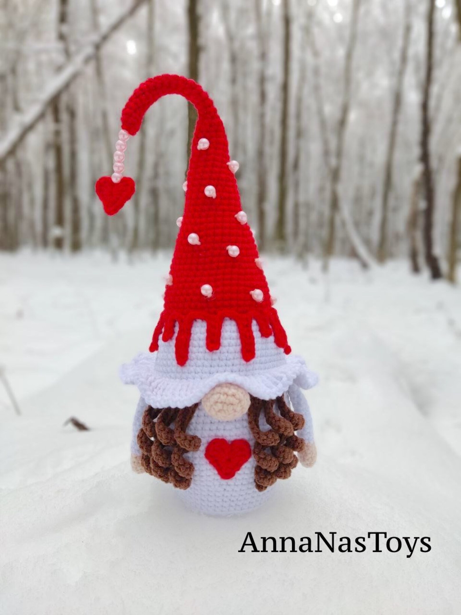 Gnome Valentin and Valentinka, Valentines Day Gnome Crochet Pattern ...