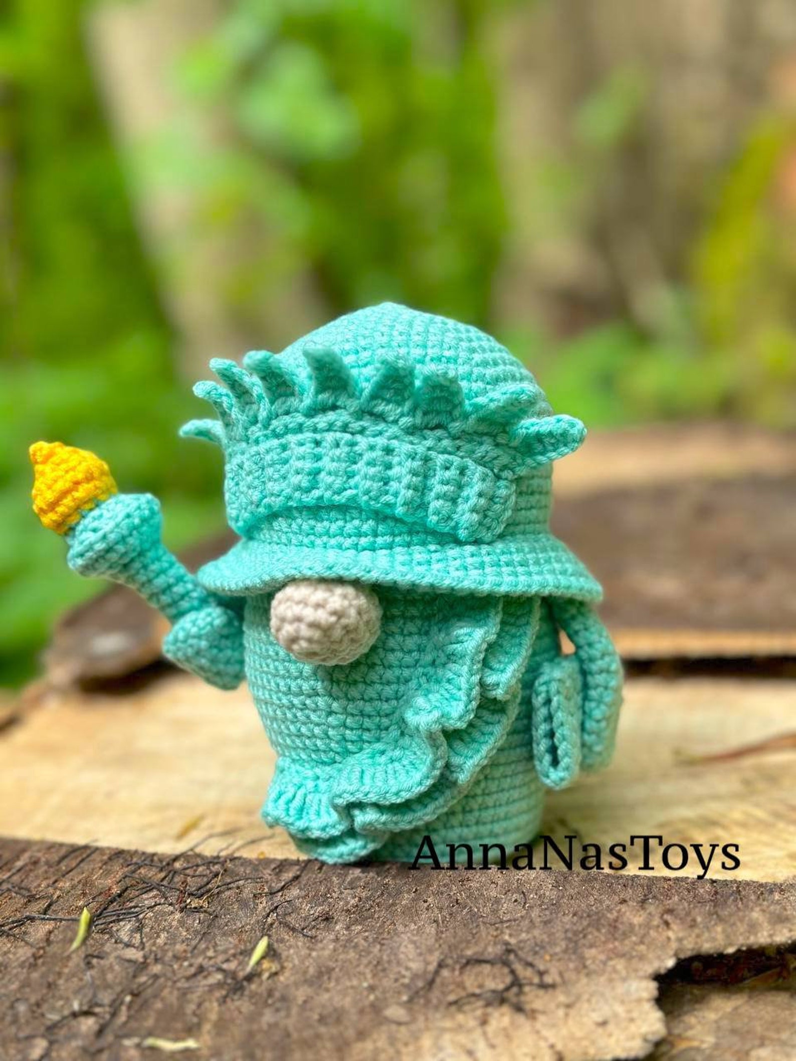USA Patriotic Gnome, Statue of Liberty, Crochet Pattern - Independence ...