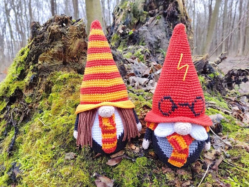 Gnomes Harry and Hermione Crochet Gnome Amigurumi Pattern - Etsy