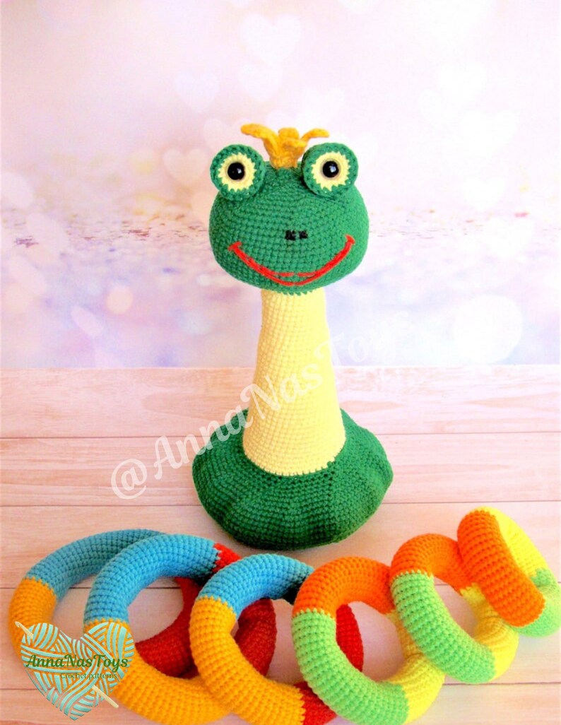 Crochet Amigurumi Stacking Rings Multi-color Frog PDF Pattern | Etsy