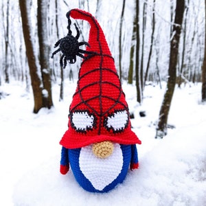 Gnome Spider Gnome Bat Gnome America Crochet Gnome - Etsy