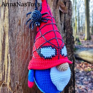 Gnome Spider, Crochet Gnome Amigurumi Pattern, Hero Gnome, Crochet PDF ...