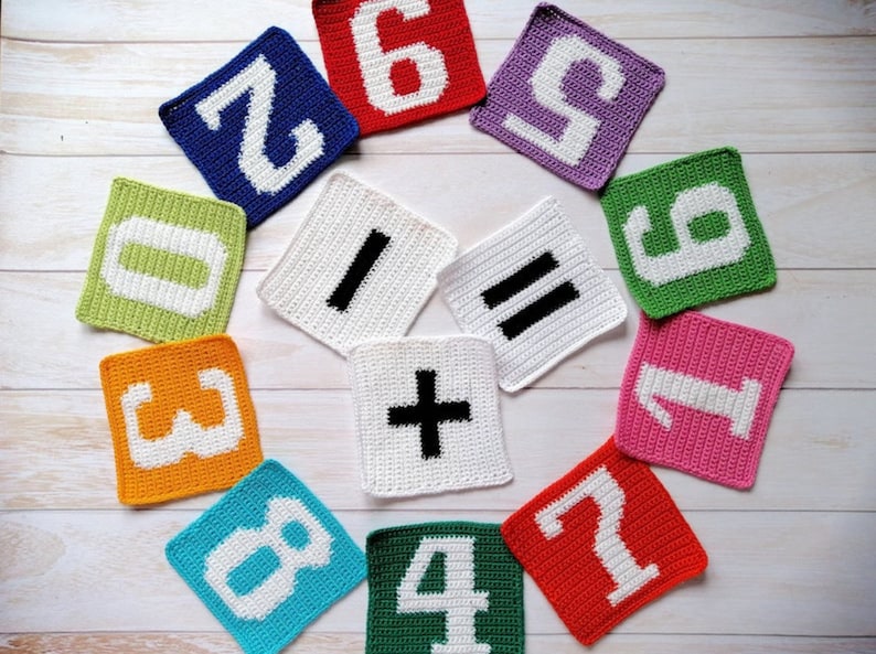 Crochet Numbers and Symbols Amigurumi Pattern PDF (english_us Terms ...