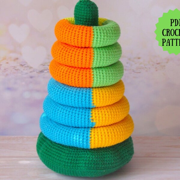 Crochet Stacking Toy - Etsy