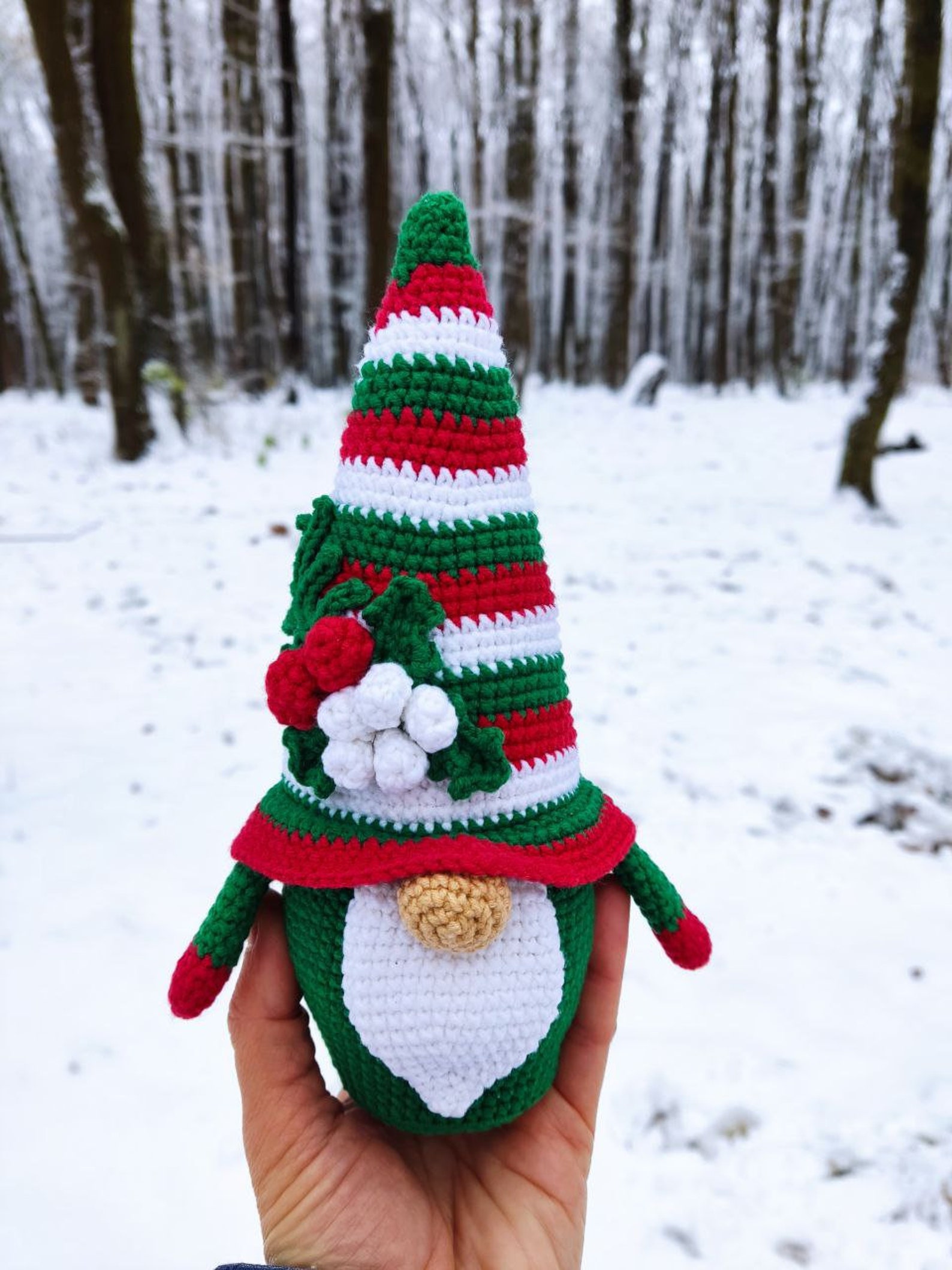 Christmas Gnome Crochet Gnome Amigurumi Pattern Gnome Santa - Etsy