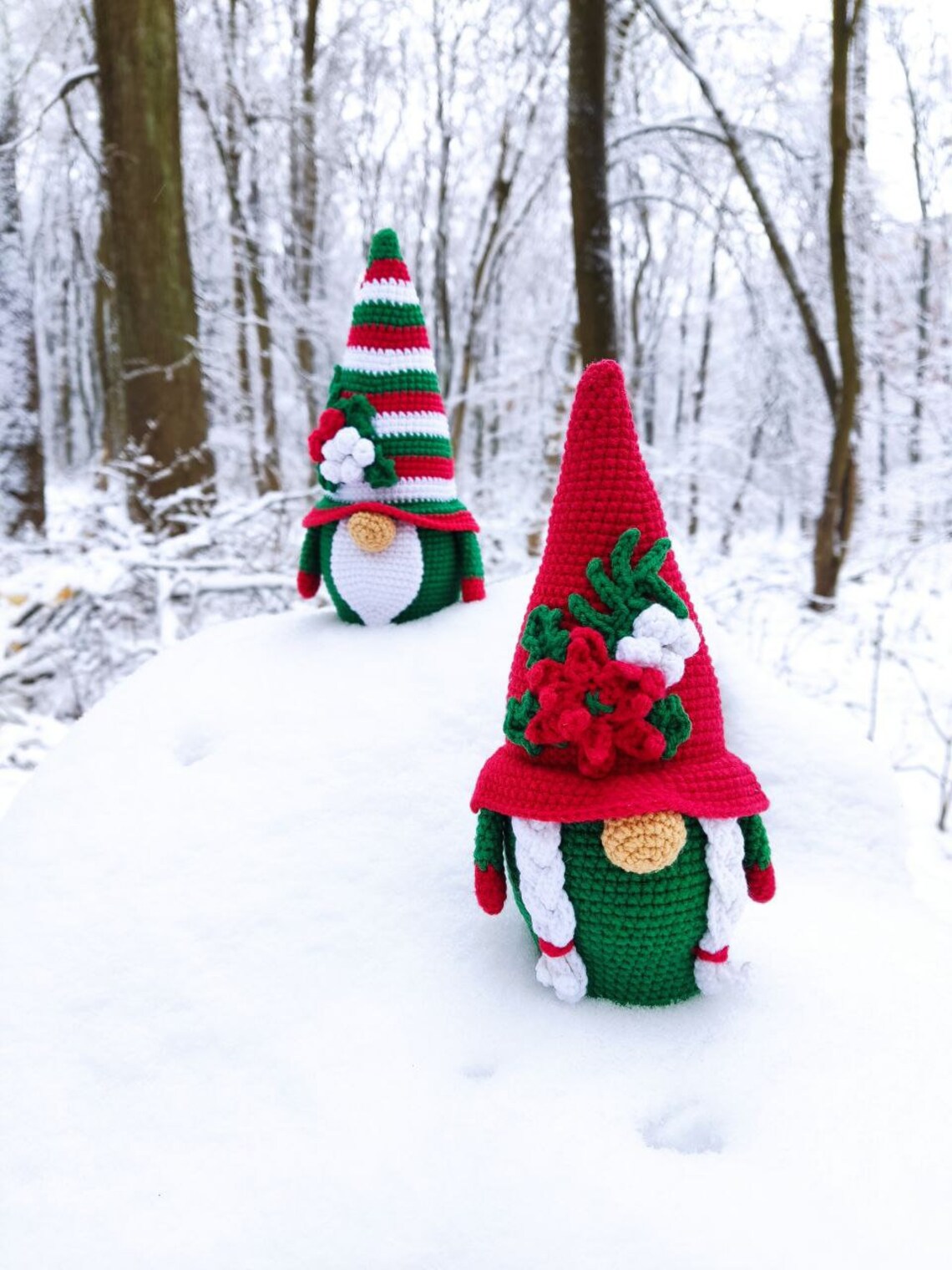 Christmas Gnome Girl Crochet Gnome Amigurumi Pattern Gnome - Etsy