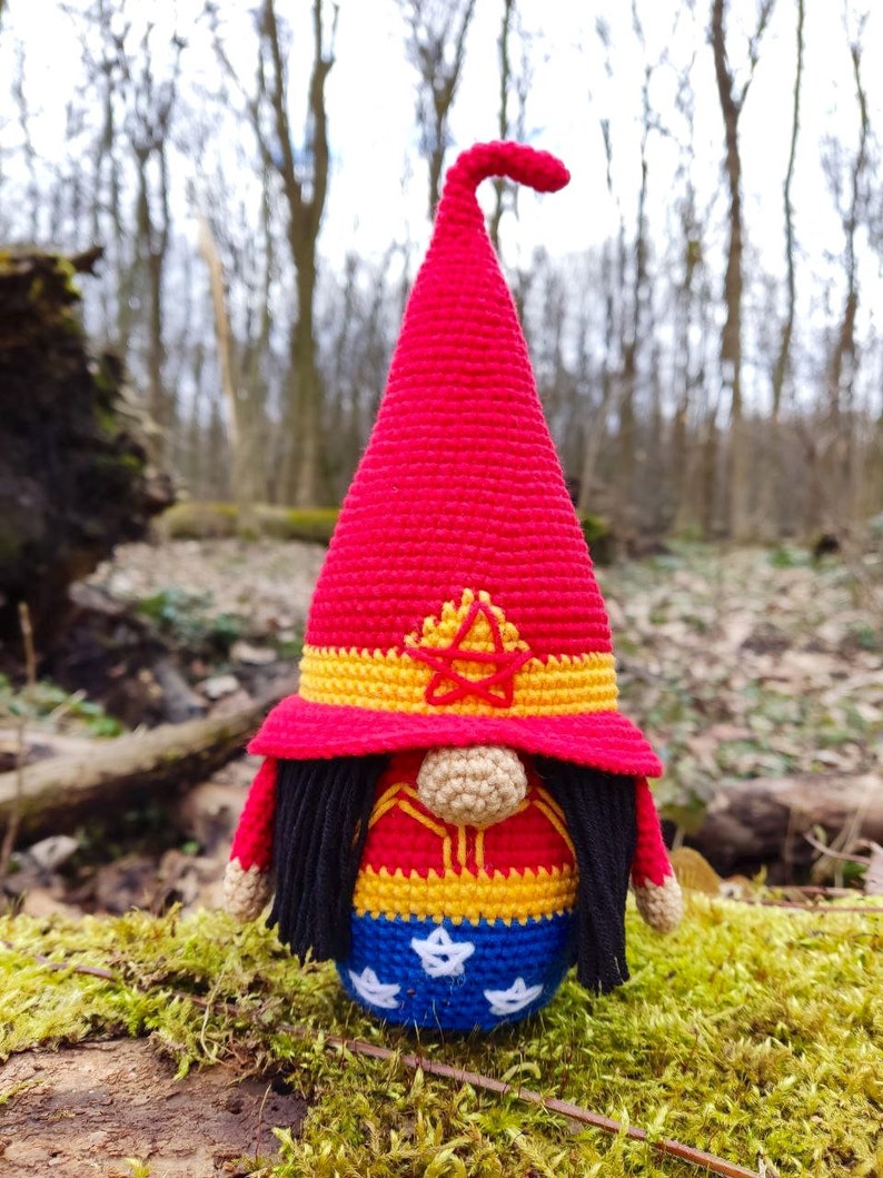 Wonder Gnome Crochet Gnome Amigurumi Pattern Hero Gnome - Etsy