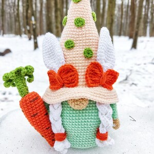 Spring Easter Gnomes Crochet Gnome Amigurumi Pattern Easter - Etsy