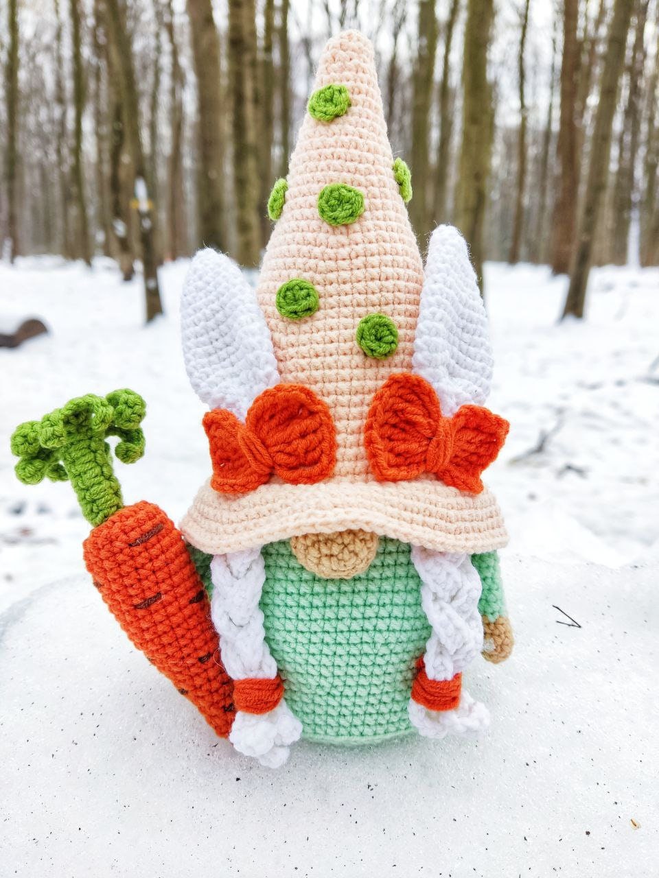 Spring Easter Gnomes Crochet Gnome Amigurumi Pattern Easter - Etsy