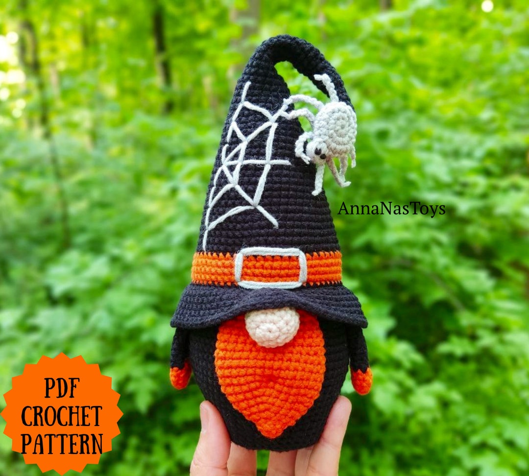 Halloween Gnome boy Crochet Gnome Amigurumi Pattern - Etsy