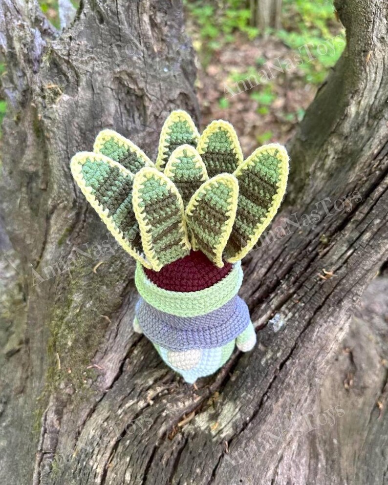 Gnome Succulent (sansevieria), Amigurumi Pattern, Crochet PDF Pattern ...