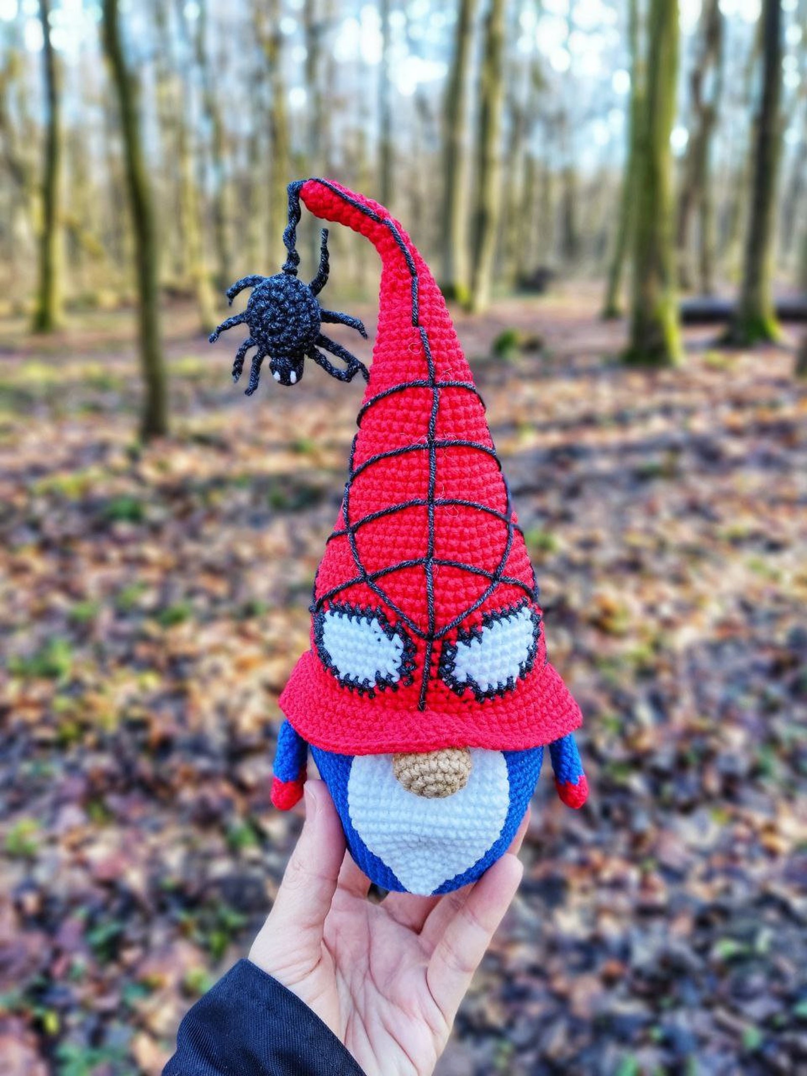 Gnome Spider Crochet Gnome Amigurumi Pattern Hero Gnome - Etsy