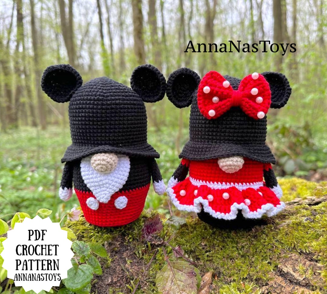 Gnome Mouse boy and Girl, Fairy Gnome, Crochet Gnome Amigurumi Pattern ...