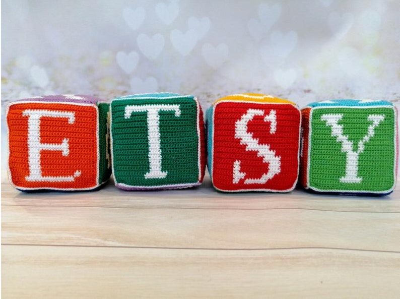 Alphabet Baby Blocks A to Z Crochet PDF Pattern english_us - Etsy