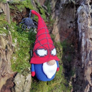 Gnome Spider Crochet Gnome Amigurumi Pattern Hero Gnome - Etsy