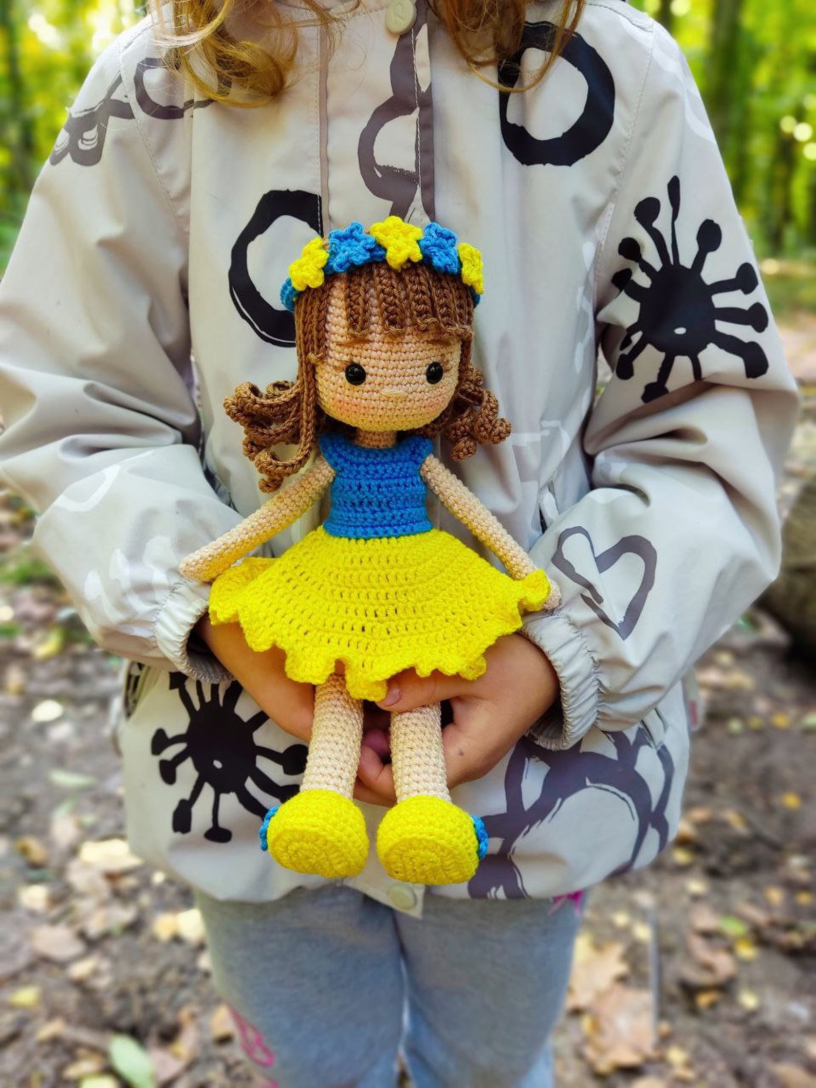 Doll Anna Ukrainian Girl Crochet PDF Pattern english_us - Etsy