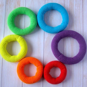 Crochet Amigurumi Stacking Rings Rainbow PDF Pattern - Etsy