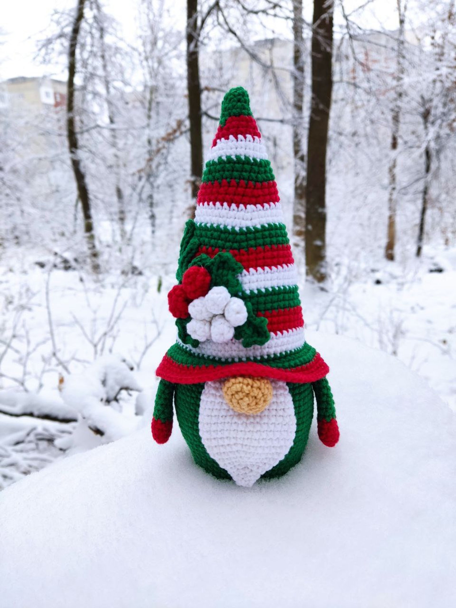Christmas Gnome Crochet Gnome Amigurumi Pattern Gnome Santa - Etsy