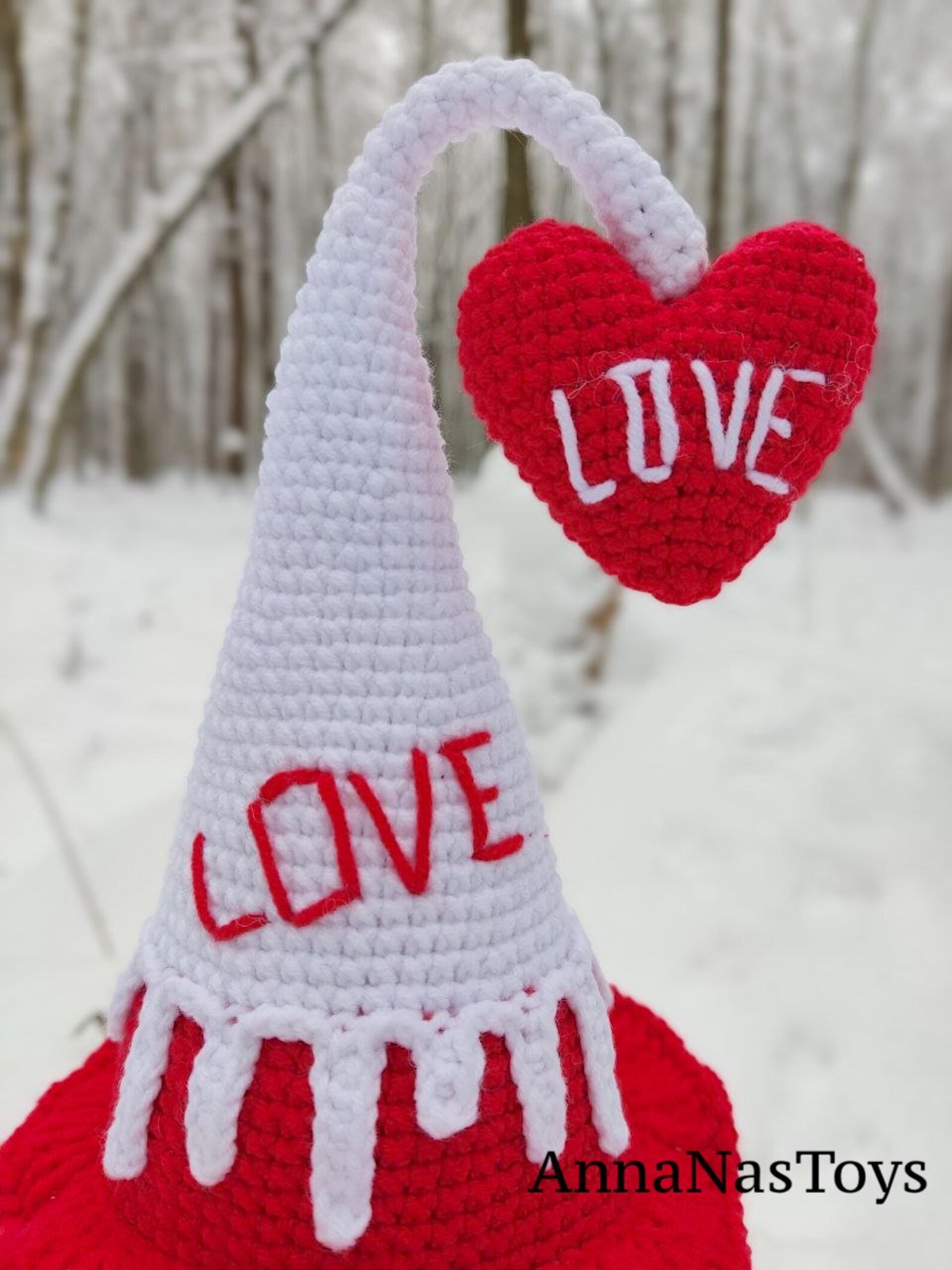 Gnome Valentin and Valentinka, Valentines Day Gnome Crochet Pattern ...