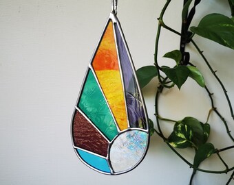 Stained Glass Raindrop - Etsy