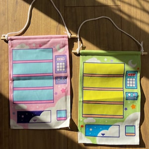 Vending Machine Pin Banner | Aesthetic Cute Enamel Pin Banner ...