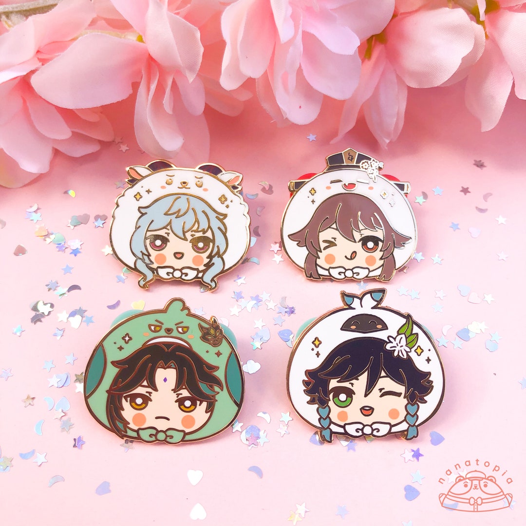 Genshin Impact Enamel Pin Part 2 | Cute Genshin Merch | Xiao Venti ...