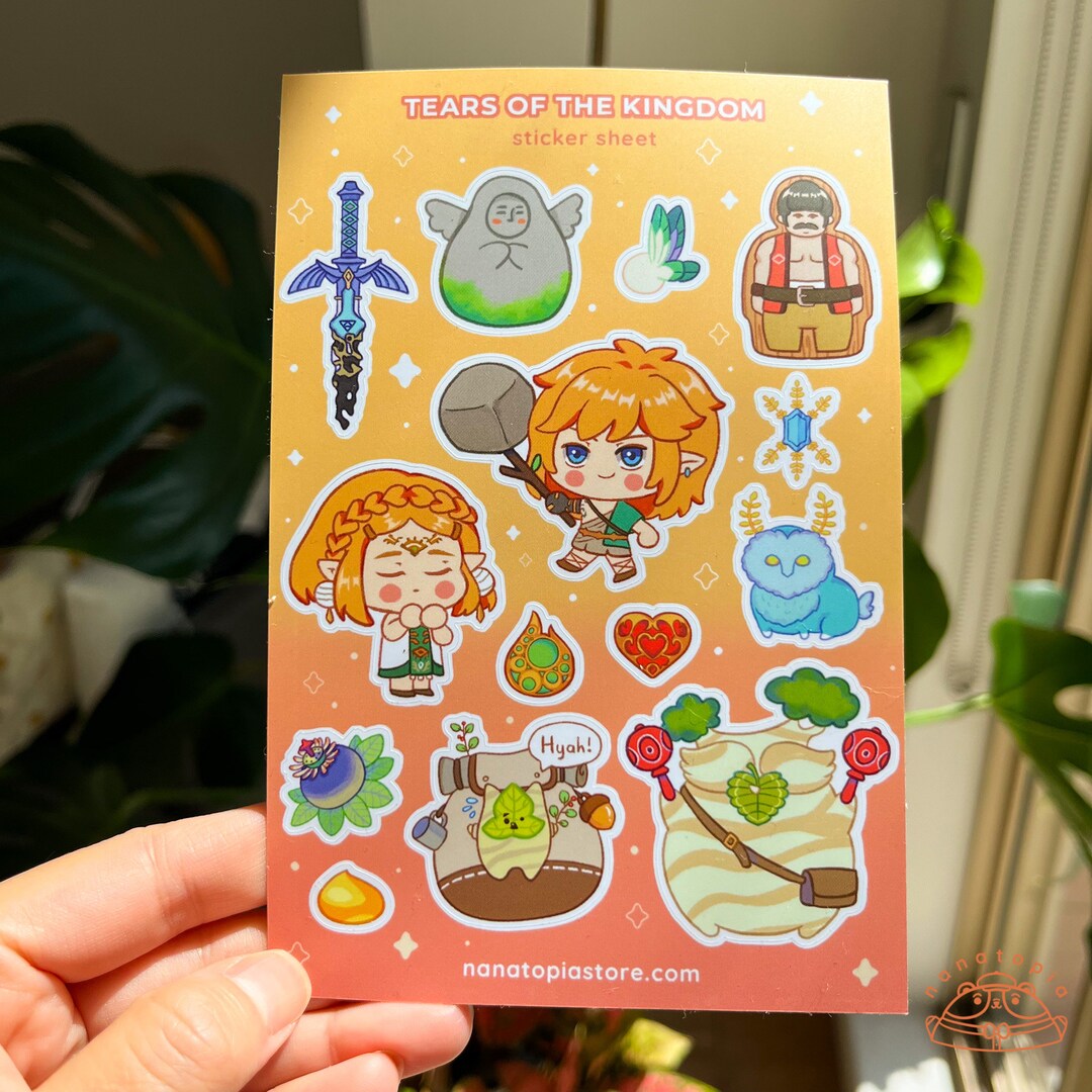 TOTK Sticker Sheet | Food Pun Stickers | Cute Food Drink Stickers ...