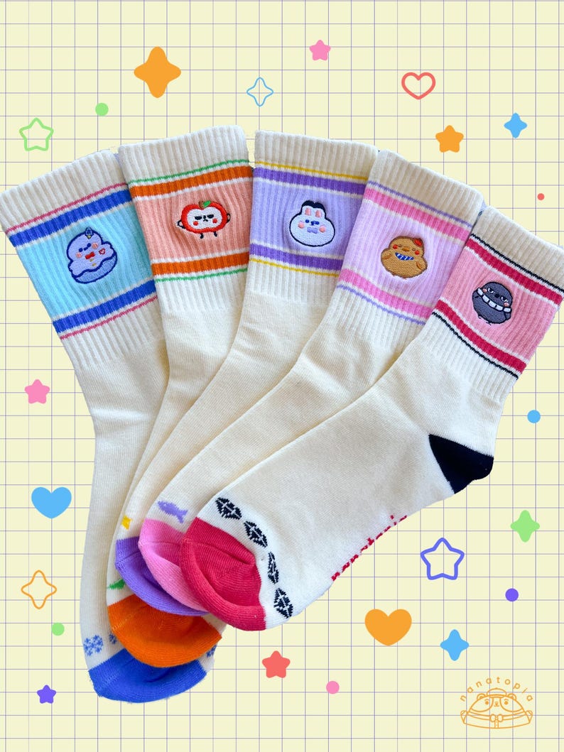 Love and Deepspace Embroidered Socks | Cute LADS Socks | Caleb Sylus ...