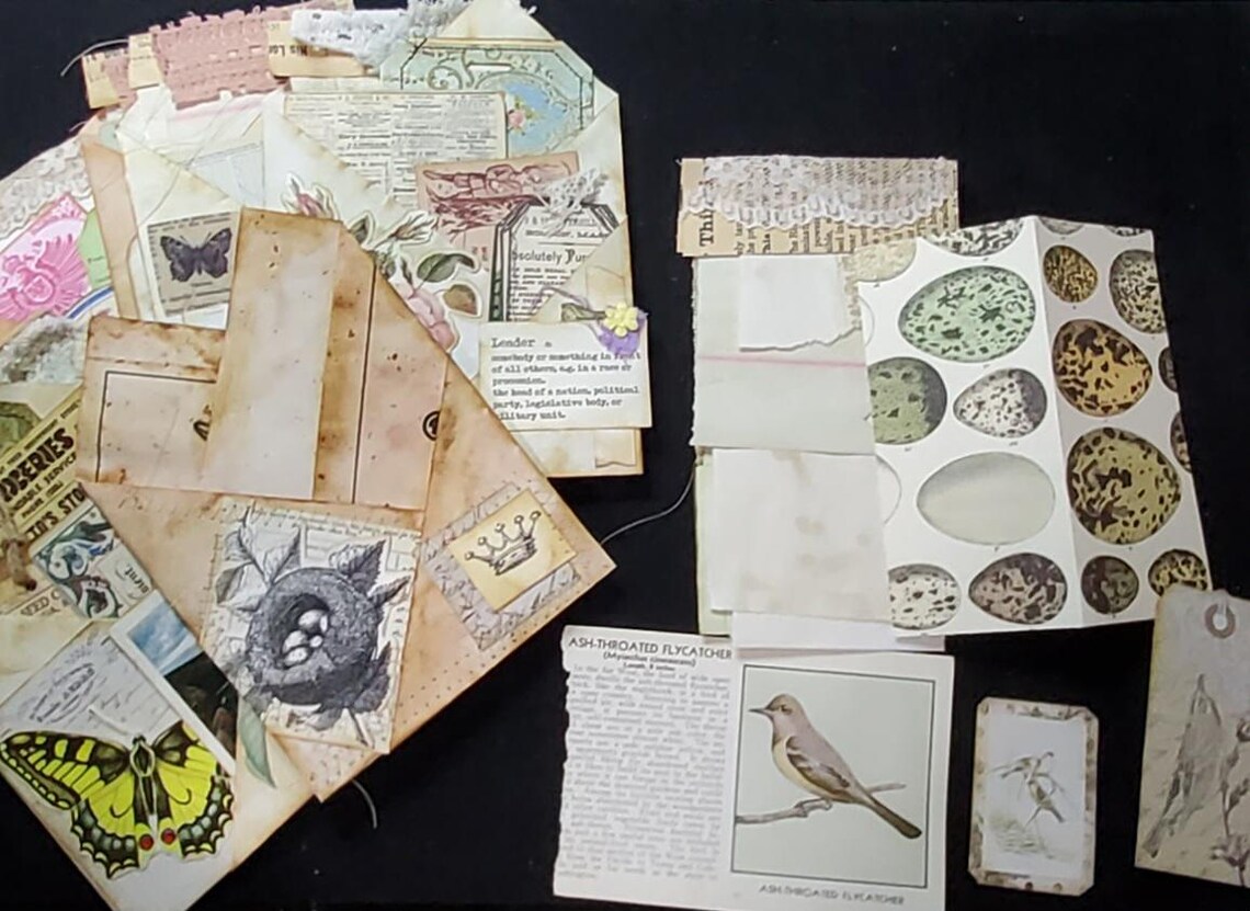 Grungy Junk Journal Stuffed Envelope, Set of 6 - Etsy