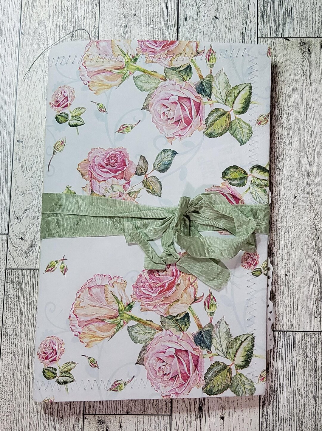 Springtime Pink Rose Junk Journal - Etsy