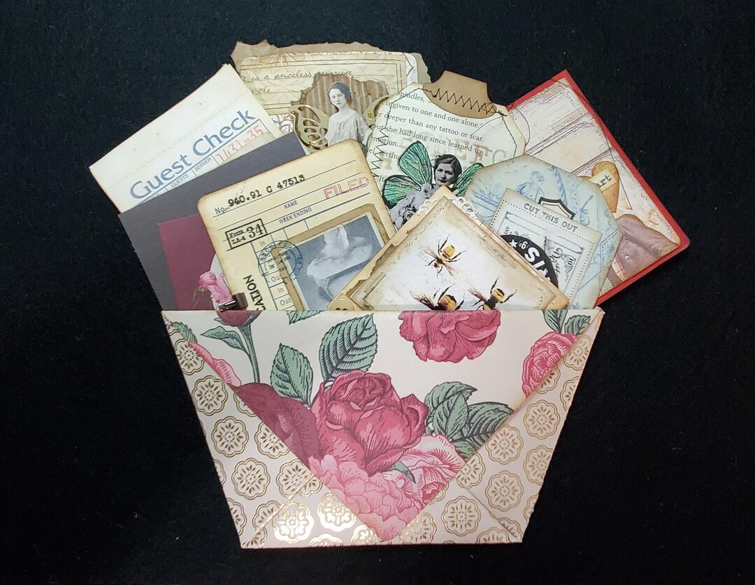 Junk Journal Stuffed Envelope - Etsy