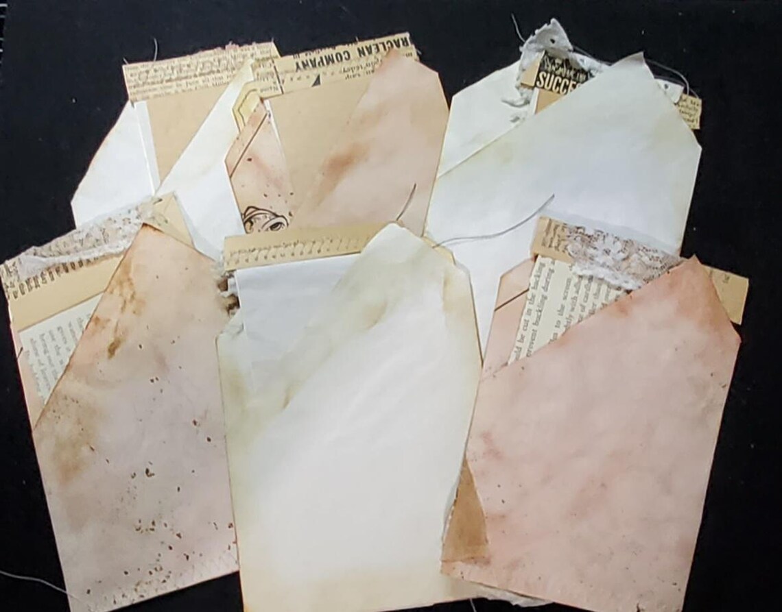 Grungy Junk Journal Stuffed Envelope, Set of 6 - Etsy
