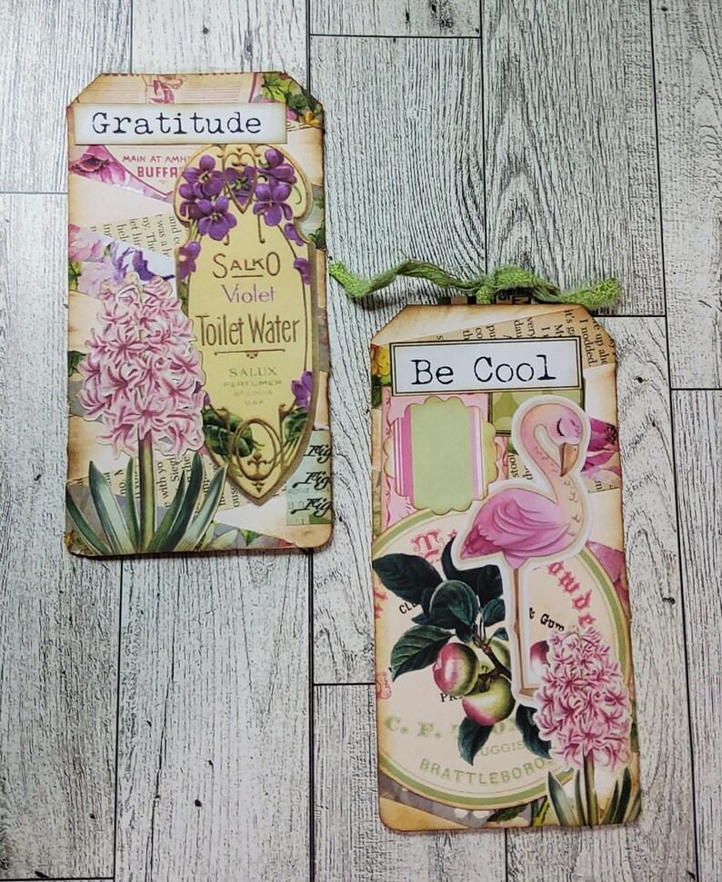 Extra Large Sentiment Journaling Tags, Set of 8 - Etsy