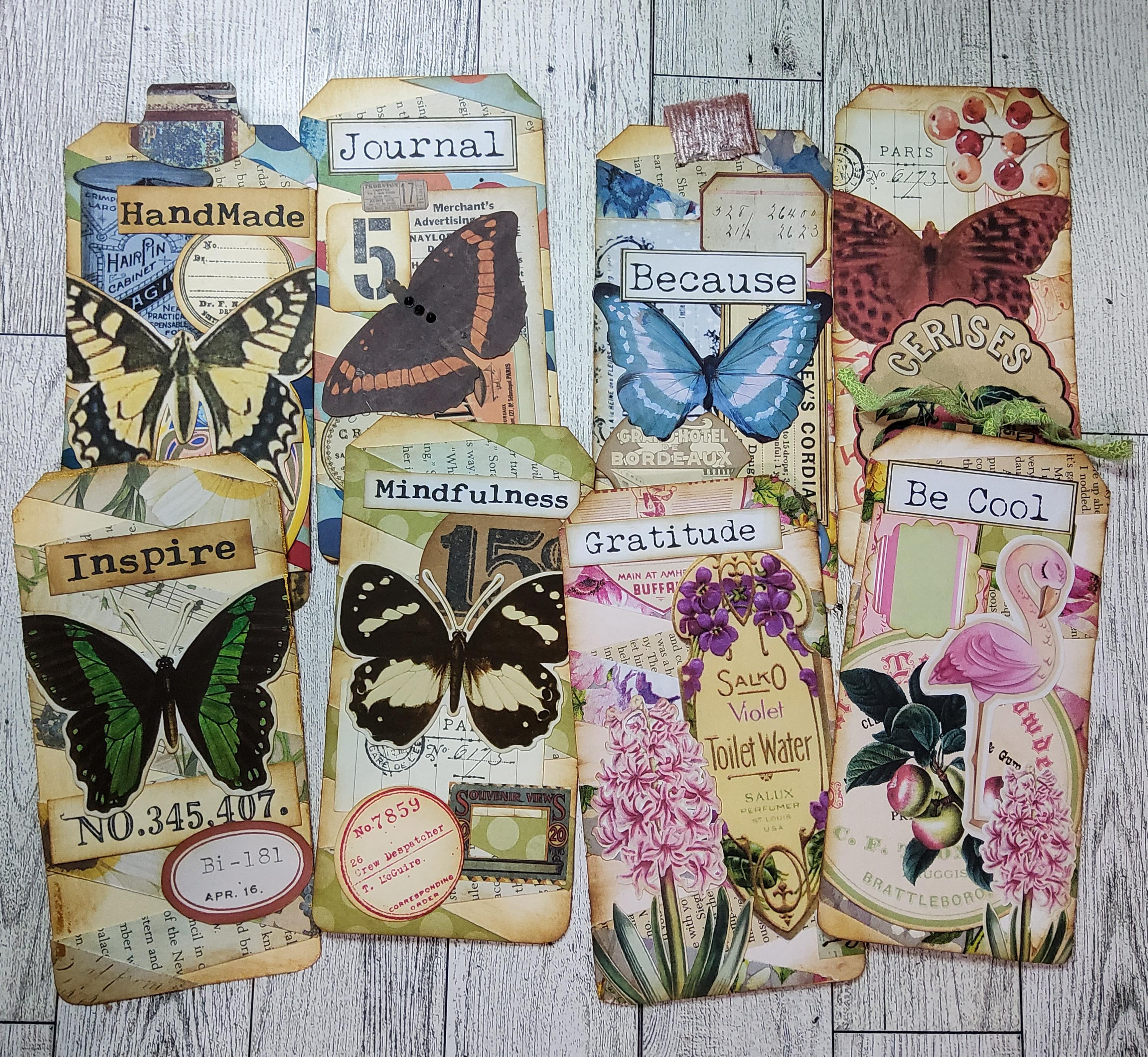 Extra Large Sentiment Journaling Tags, Set of 8 - Etsy