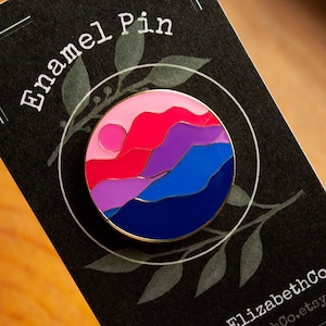 Subtle Bisexual Flag Enamel Pin Enamel Cute Pin Set Pins Laple Pin Hard Enamel Pin Gift for Her ...